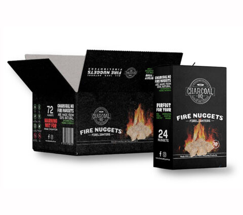 Charcoal HQ Fire Nuggets Firelighters 24pk | HP Fire