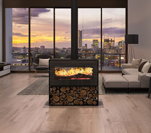 Visionline Taurus Double Sided Woodheater | HP Fire
